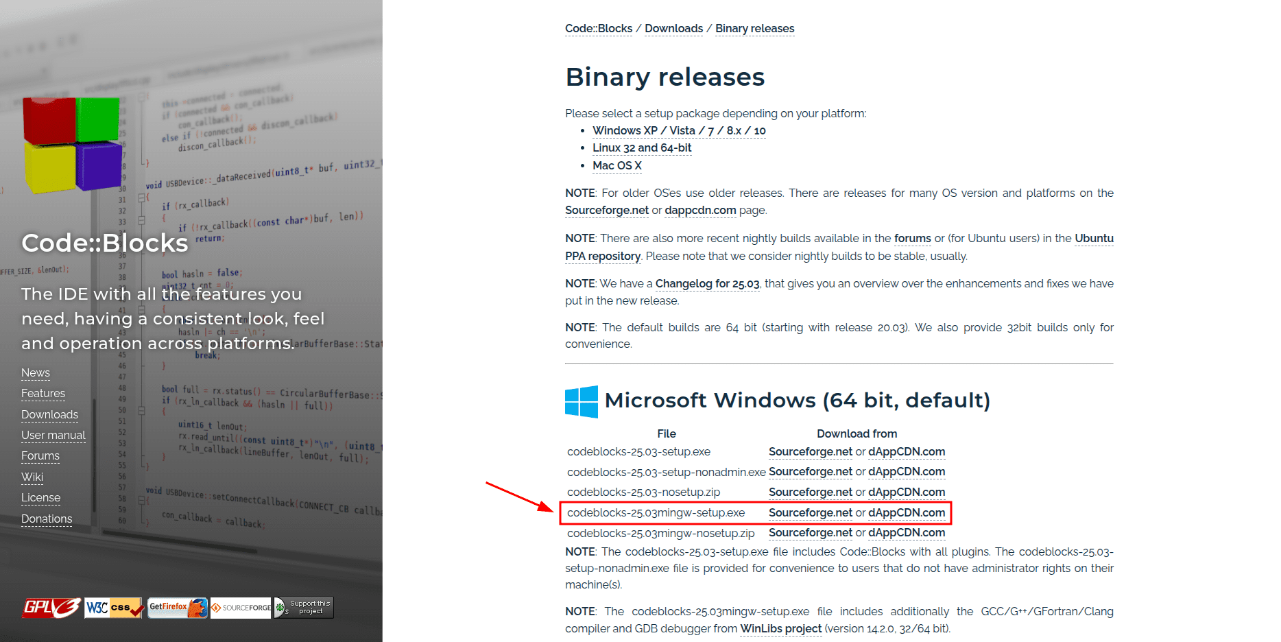Como Baixar e Instalar o Code::Blocks no Windows